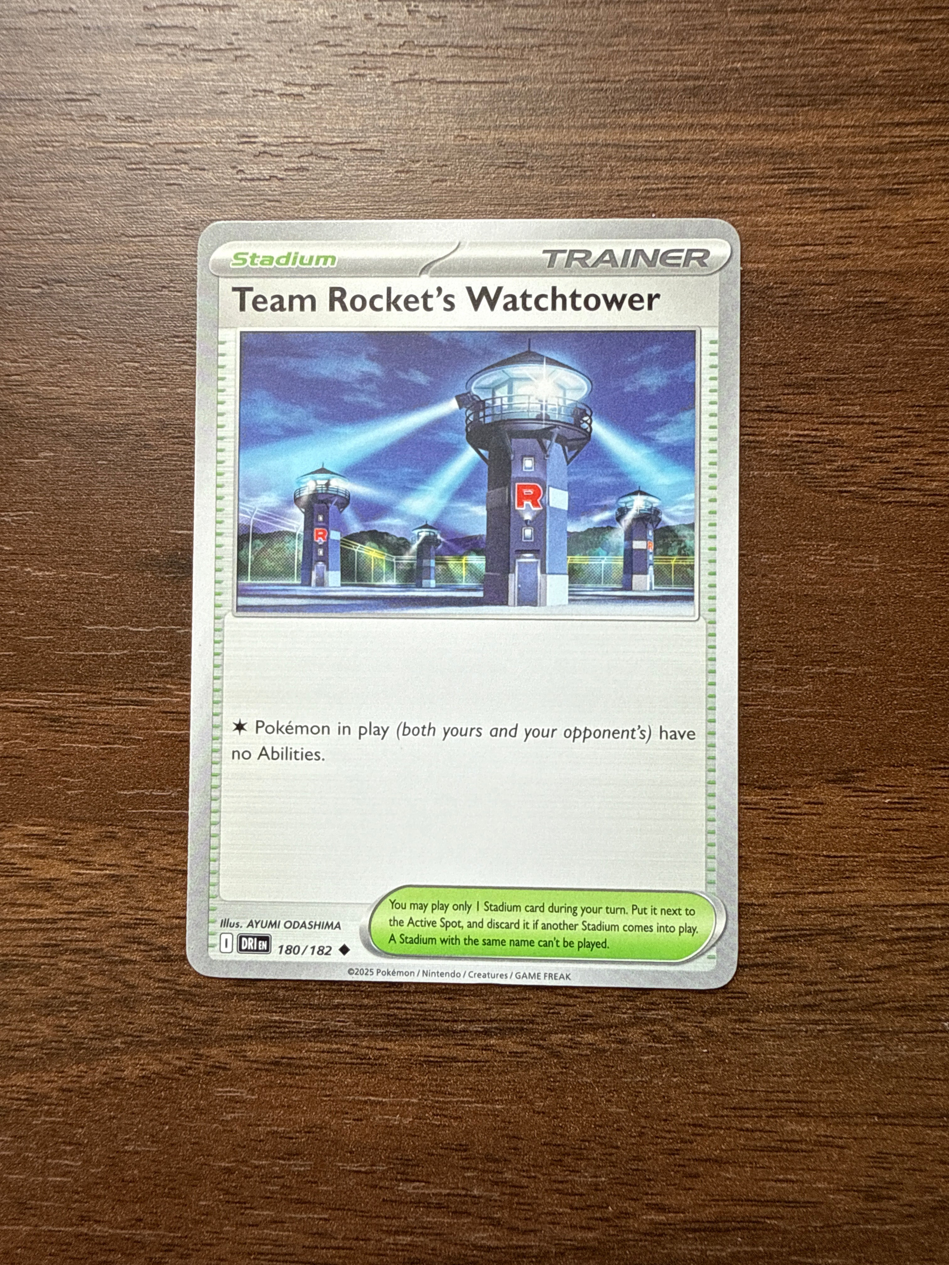 Team Rocket's Watchtower Common Card 180/182 | Pokemon Destined Rivals ...