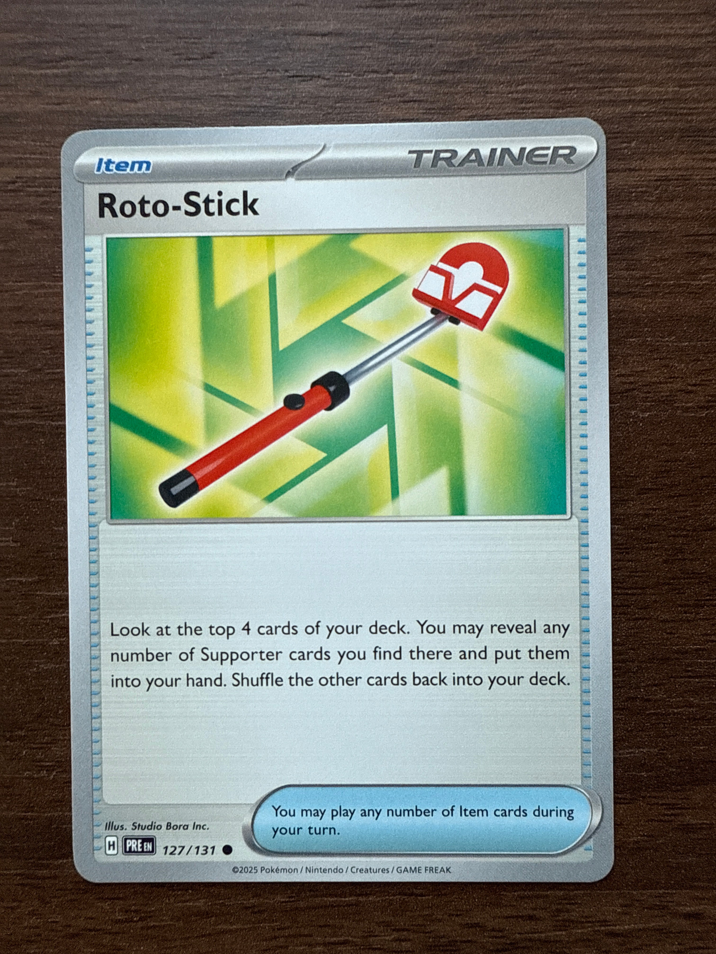 Roto-Stick Common Card | Pokemon Prismatic Evolutions | 127/131 – The ...