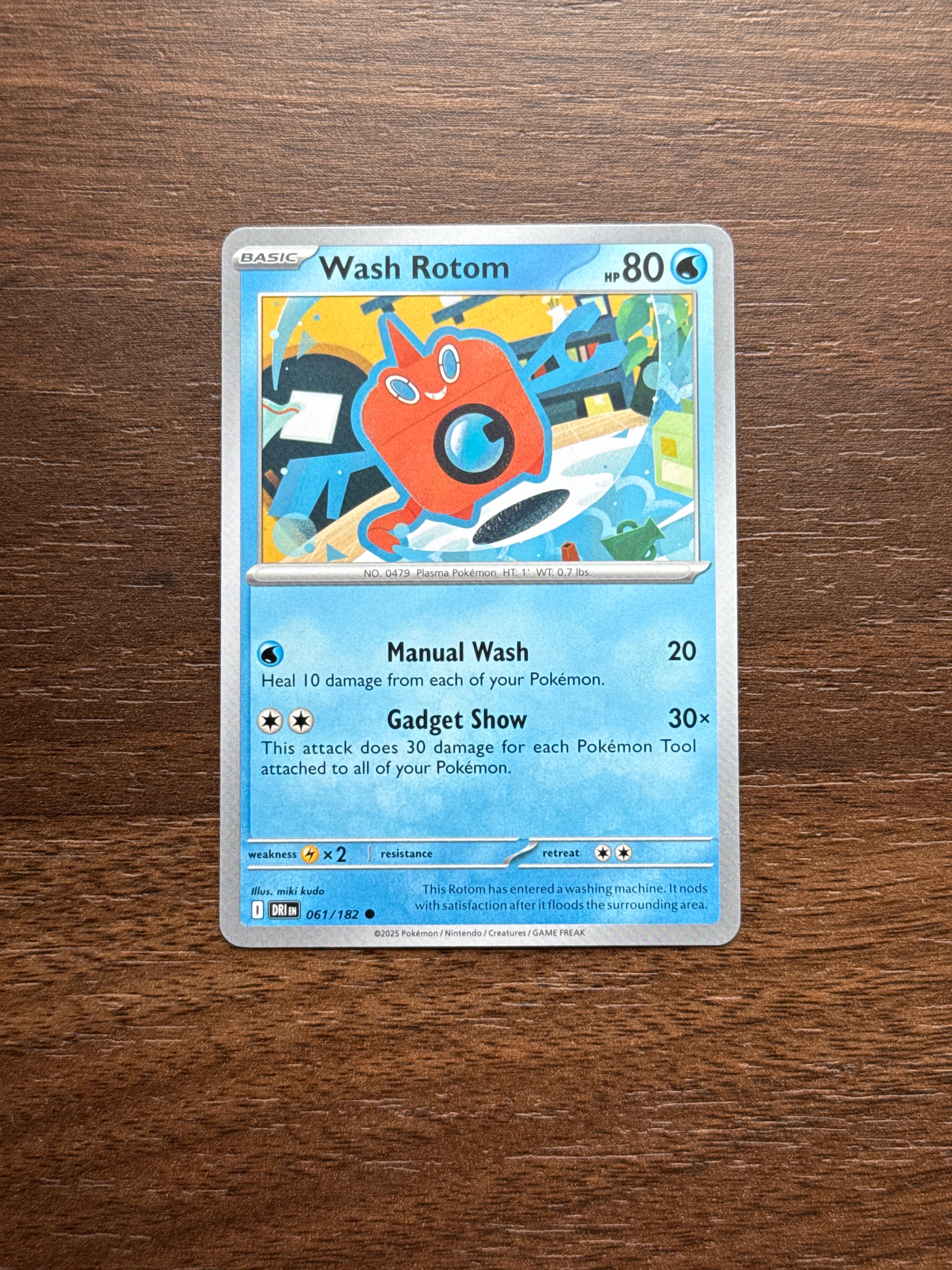 Wash Rotom Common Card 061/182 | Pokemon Destined Rivals | The Card Table