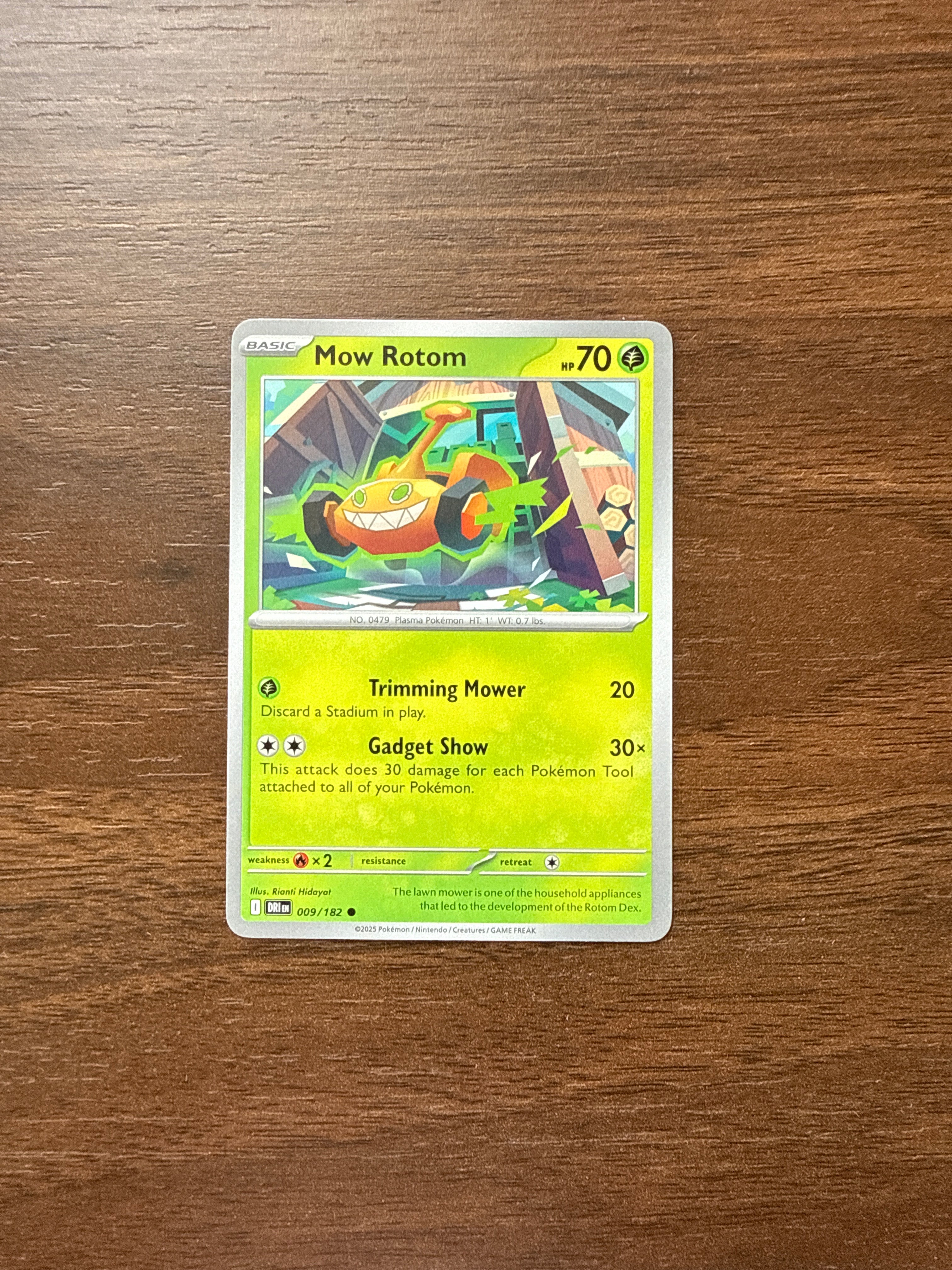 Mow Rotom Common Card 009/182 | Pokemon Destined Rivals | The Card Table