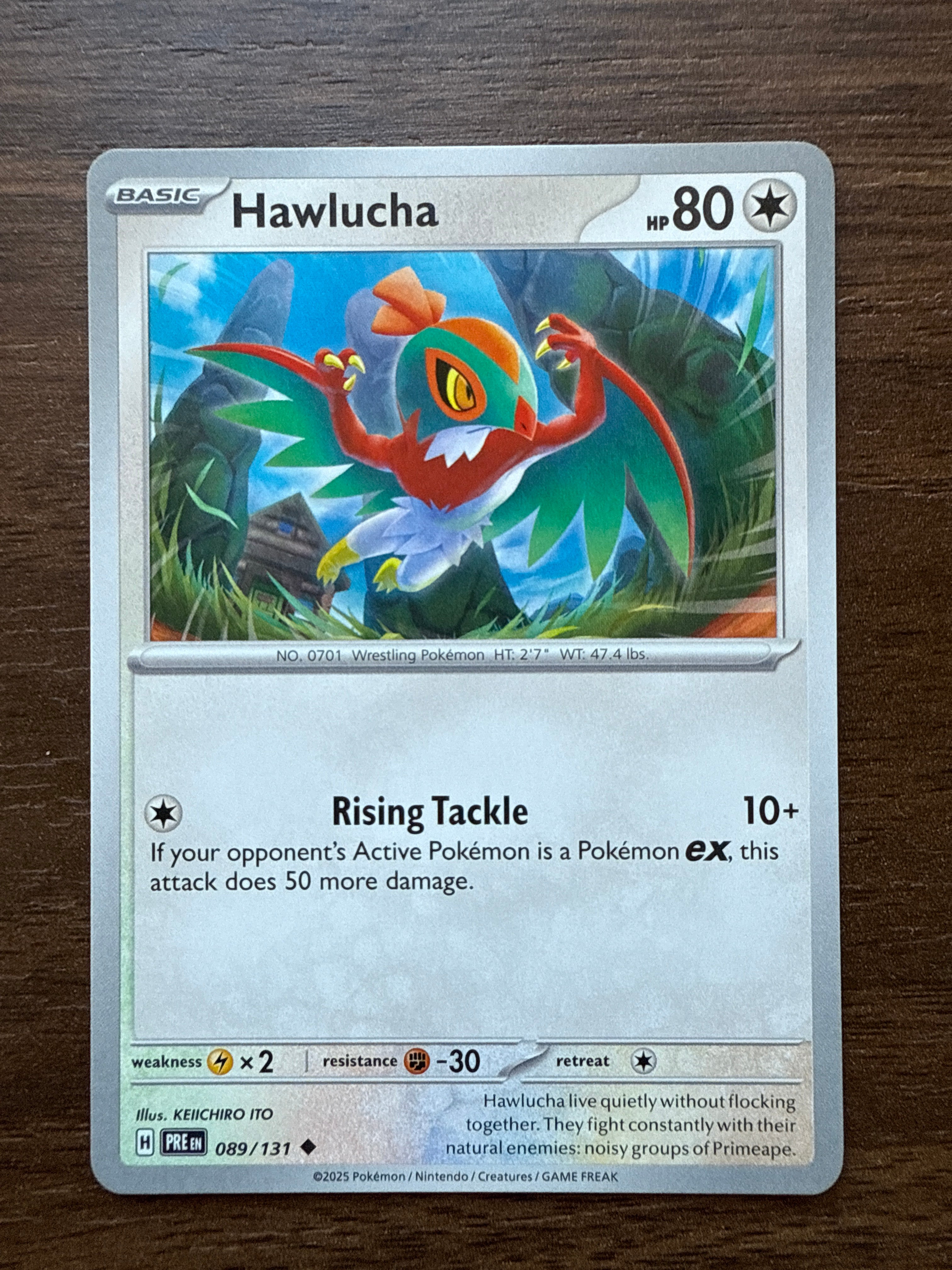 Hawlucha Common Card | Pokemon Prismatic Evolutions | 089/131 – The ...