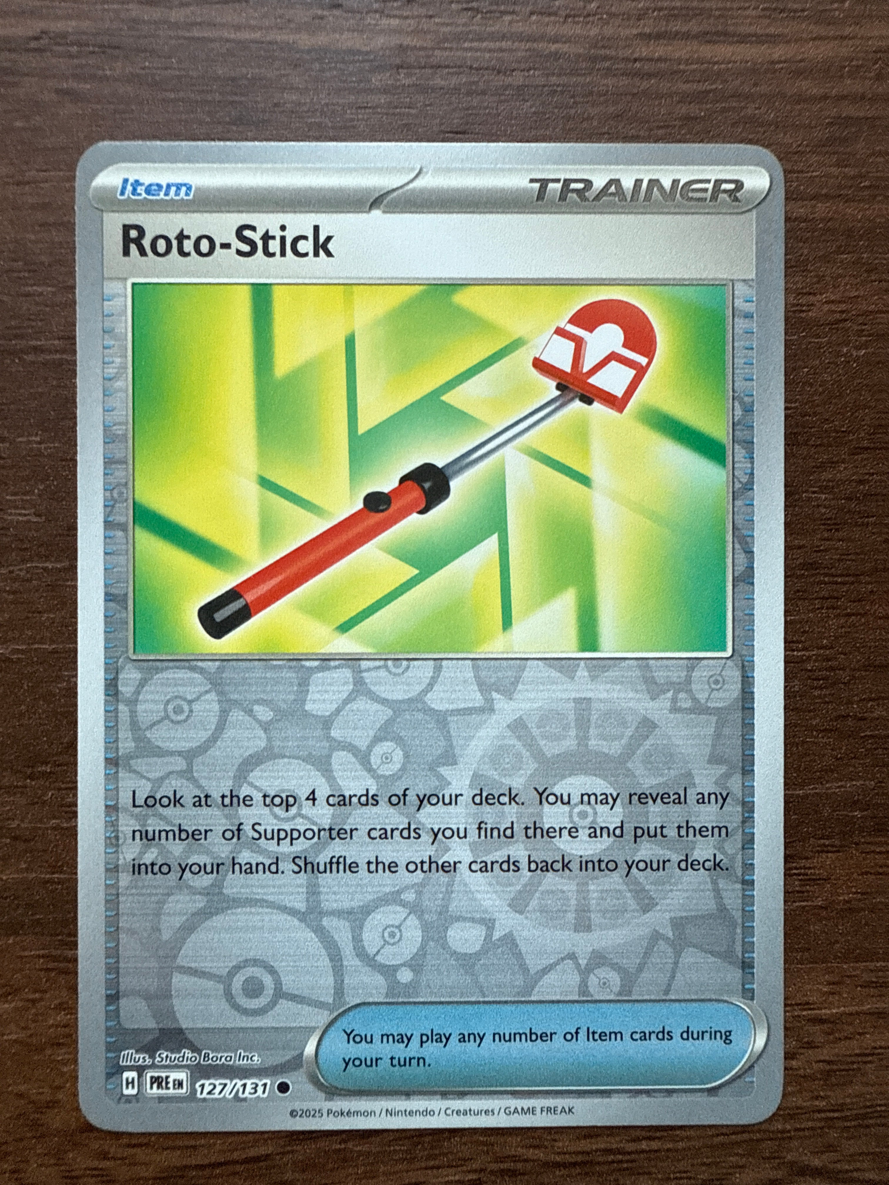 Roto-Stick Rev Holo Card | Pokemon Prismatic Evolutions | 127/131 – The ...