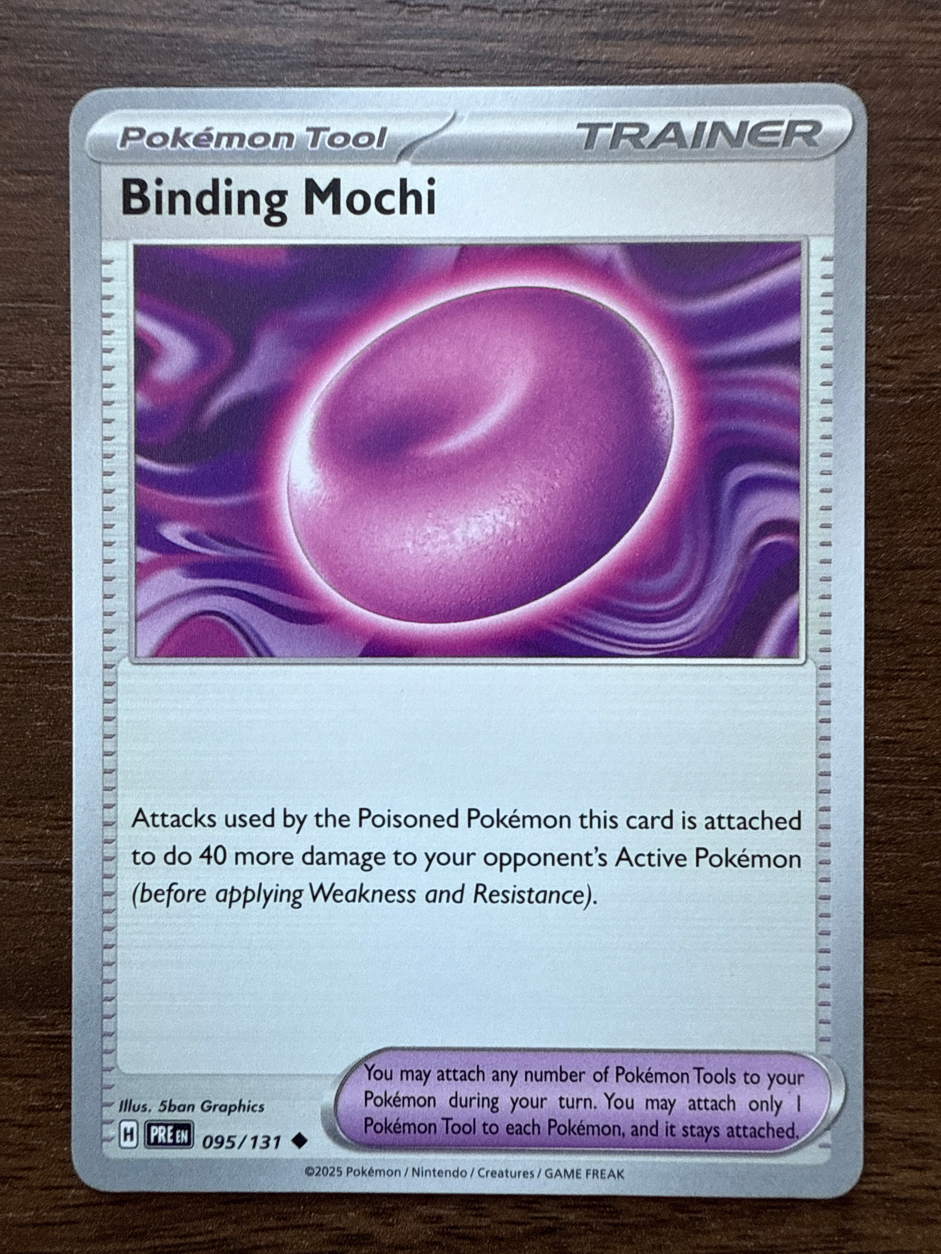 Binding Mochi Common Card | Pokemon Prismatic Evolutions | 095/131 ...